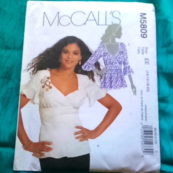 McCalls | Other | 35bundle Only New Uncut Mccalls Blouse Pattern From 200 | Poshmark